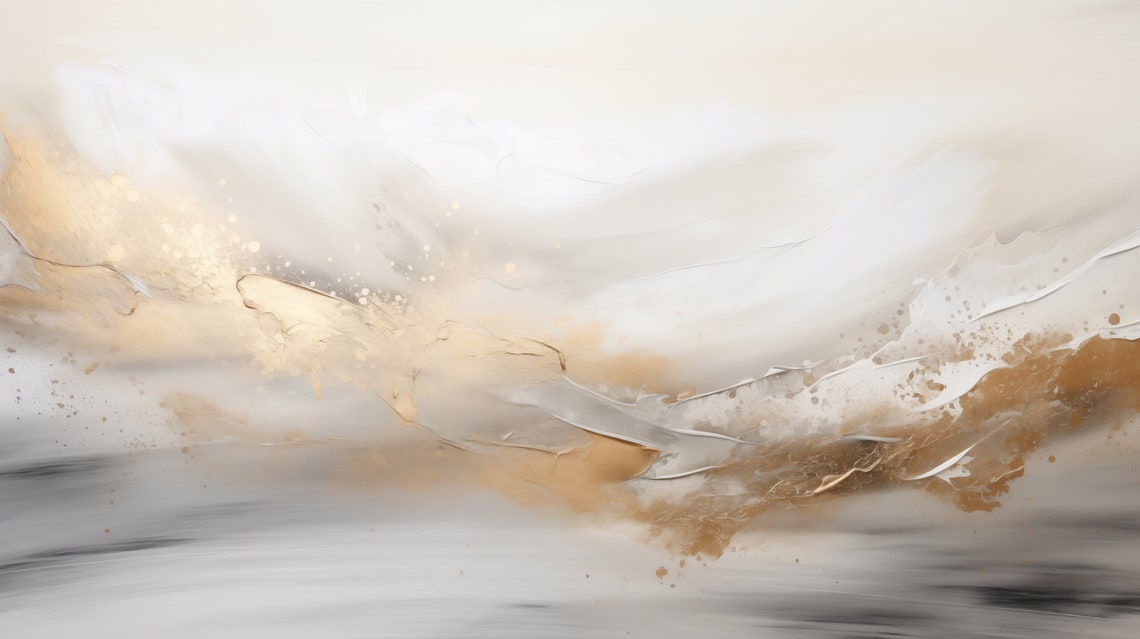 Printable Abstract Color Splash Painting, Contemporary Soft Brushstroke ...