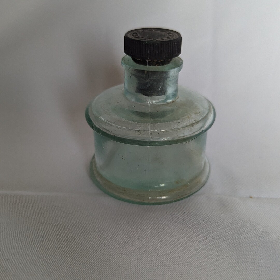 Vintage Ink Bottle With Stopper, Late 1800s to Early 1900s - Etsy