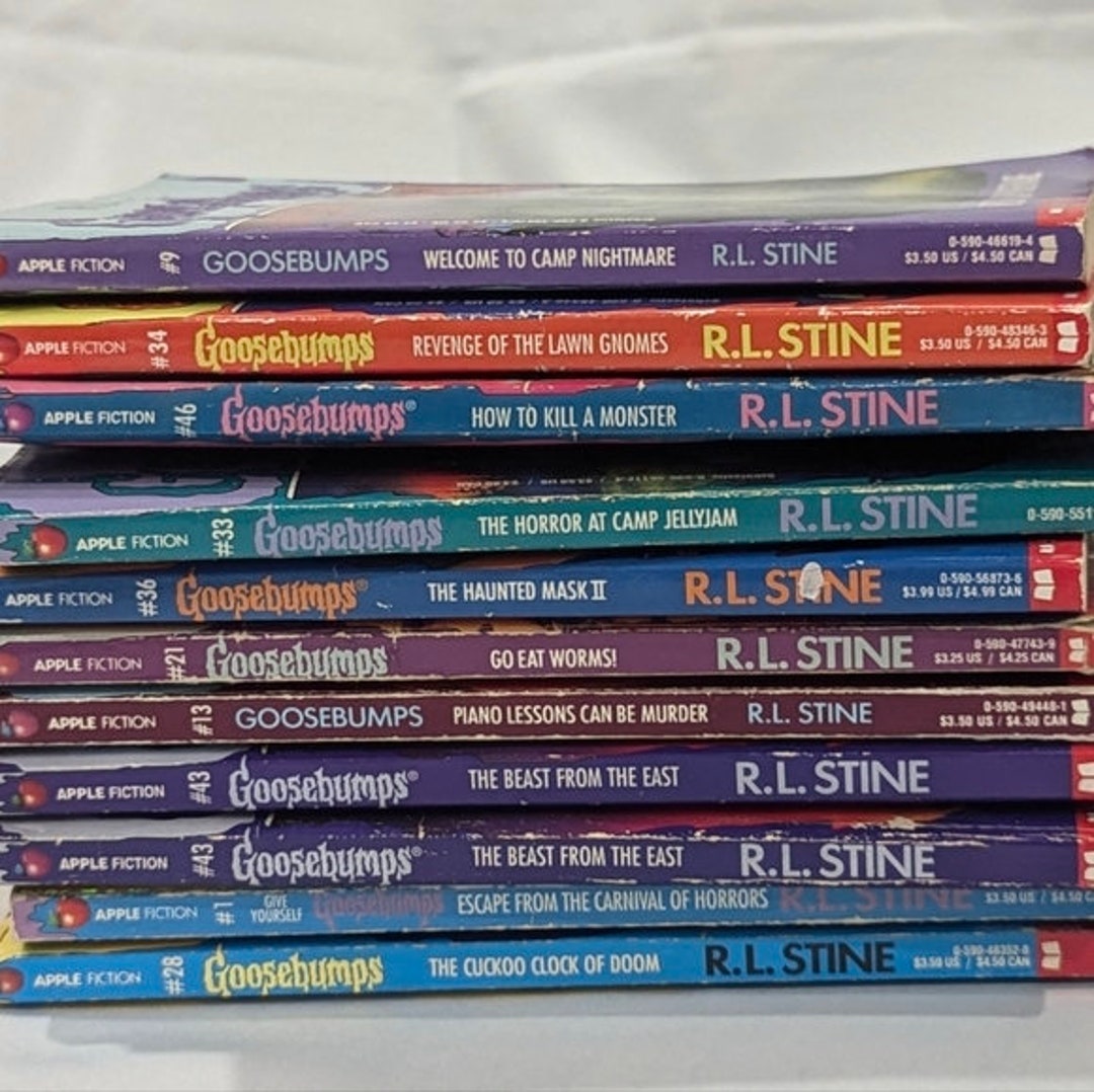 10 Goosebumps Books | Most Signed on First Page | Good Shape - Etsy