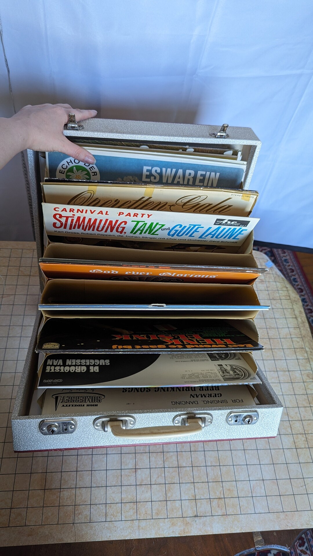 Vintage Record Carrying Case Classic Suitcase Style, Carry Your Lps ...