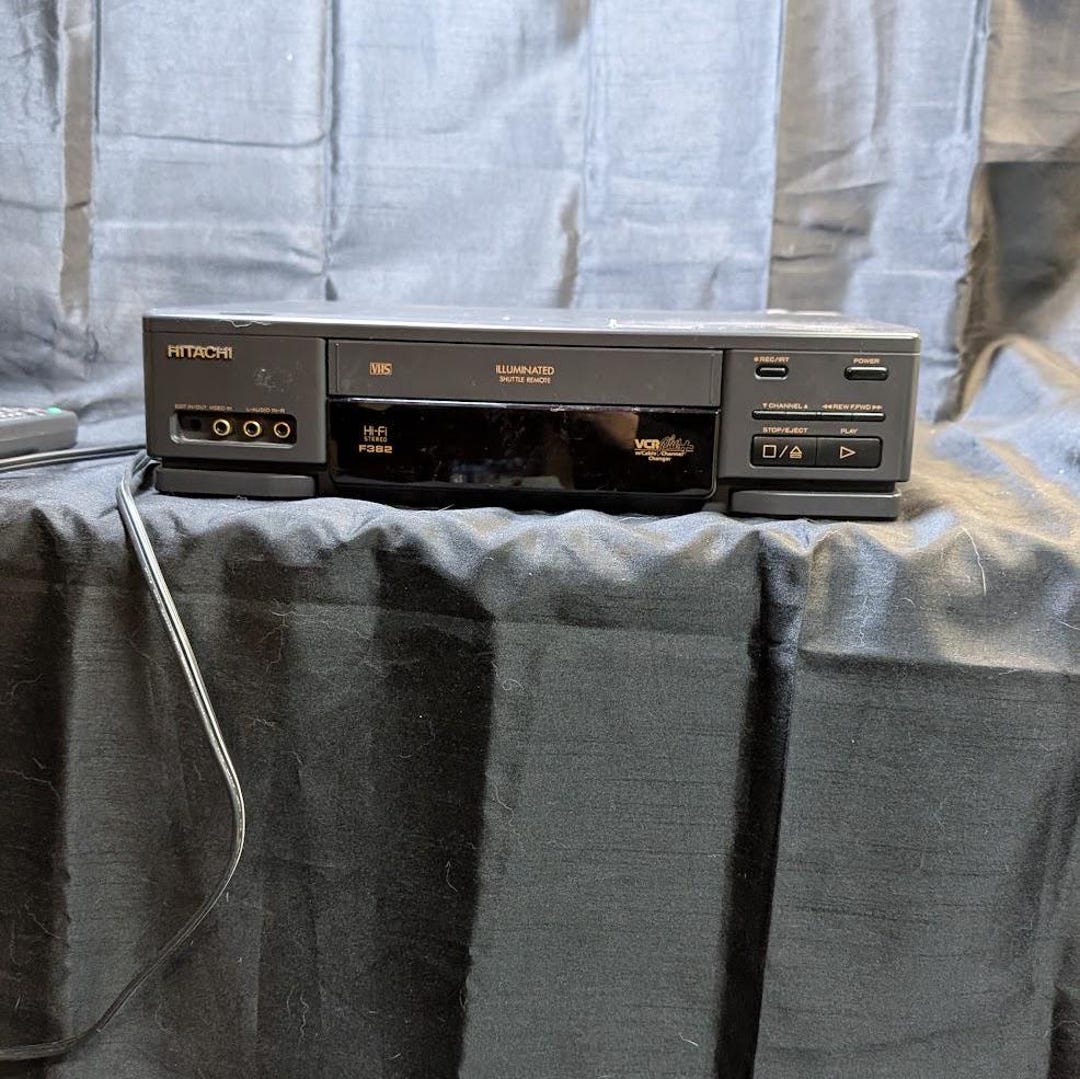 HITACHI Vt-f391 Hi Fi Stereo VHS VCR Vhs Player With Remote - Tested ...