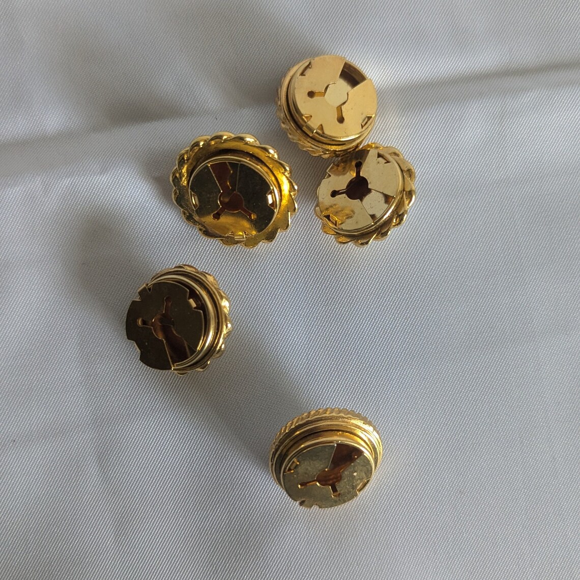 Vintage Button Covers Costume Jewelry Accessories 80s Retro Faux Pearl ...
