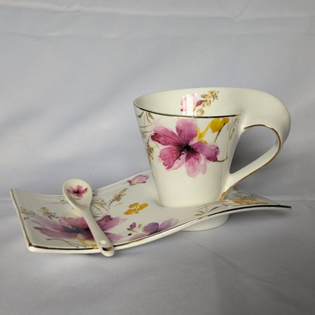 Adeline China Cup Set in Box L Fine Porcelain With Accessories - Etsy
