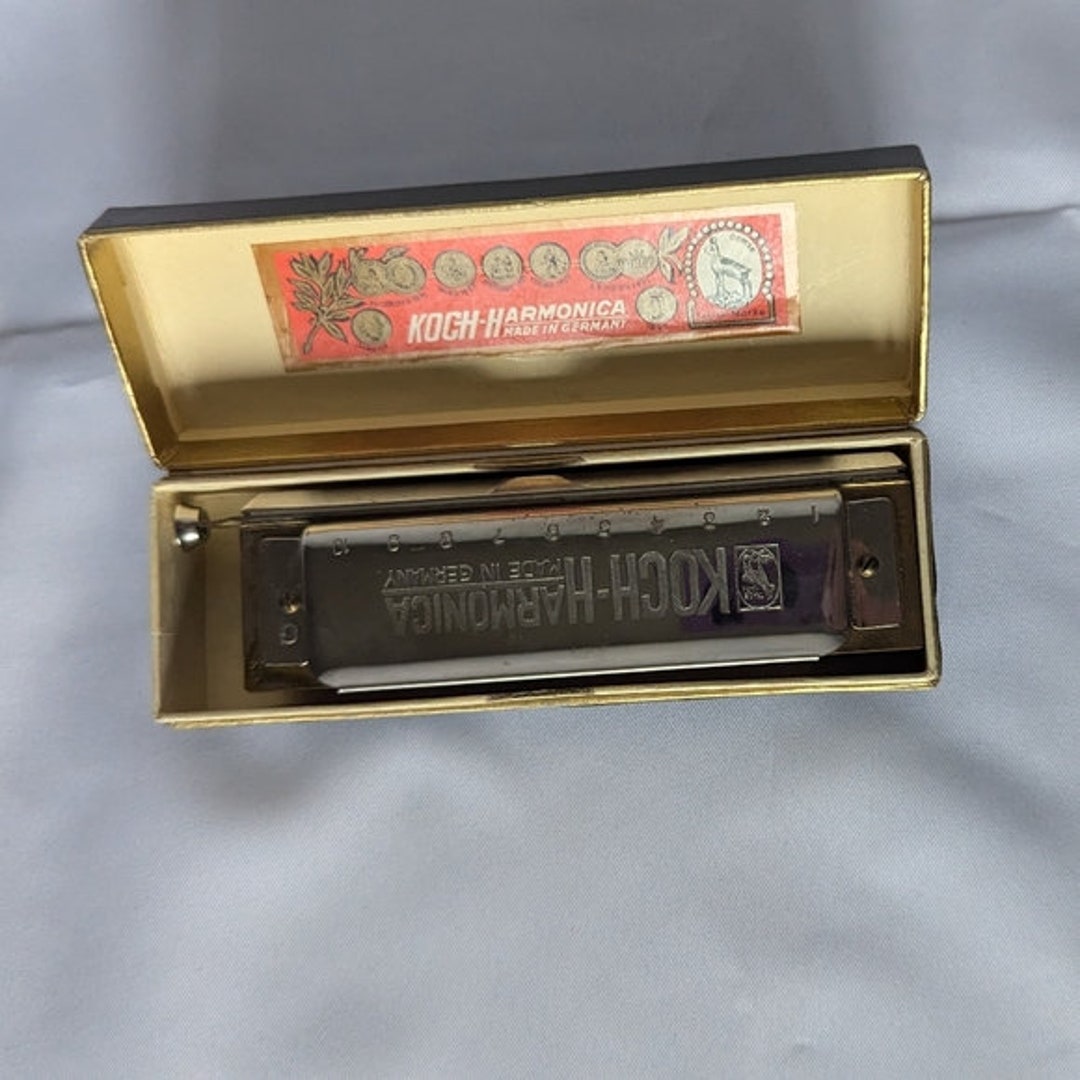 Koch 20 Reed Slide Harp/harmonica 1940's Chrome - Etsy