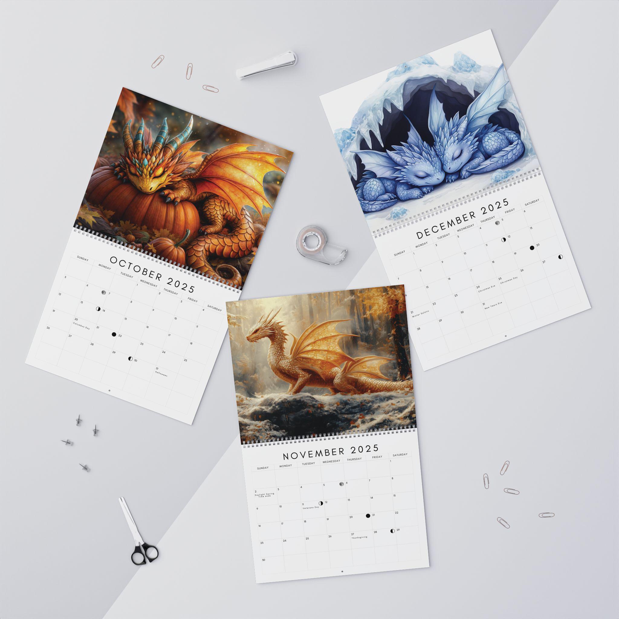 2025 Dragon Wall Calendar - Etsy