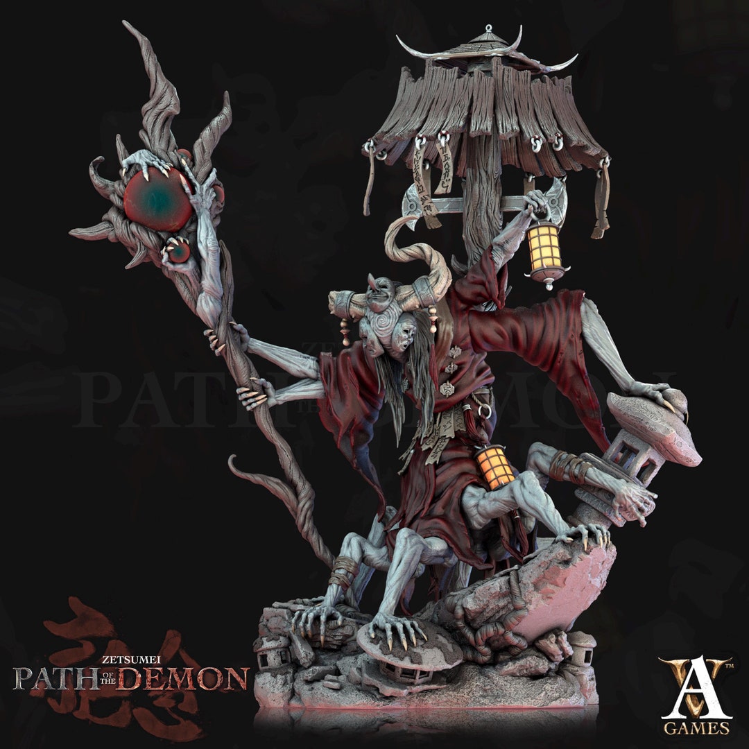 Jinja Obake - Yokai Oni Minis - 4 Poses - Archvillain Games - Path of ...