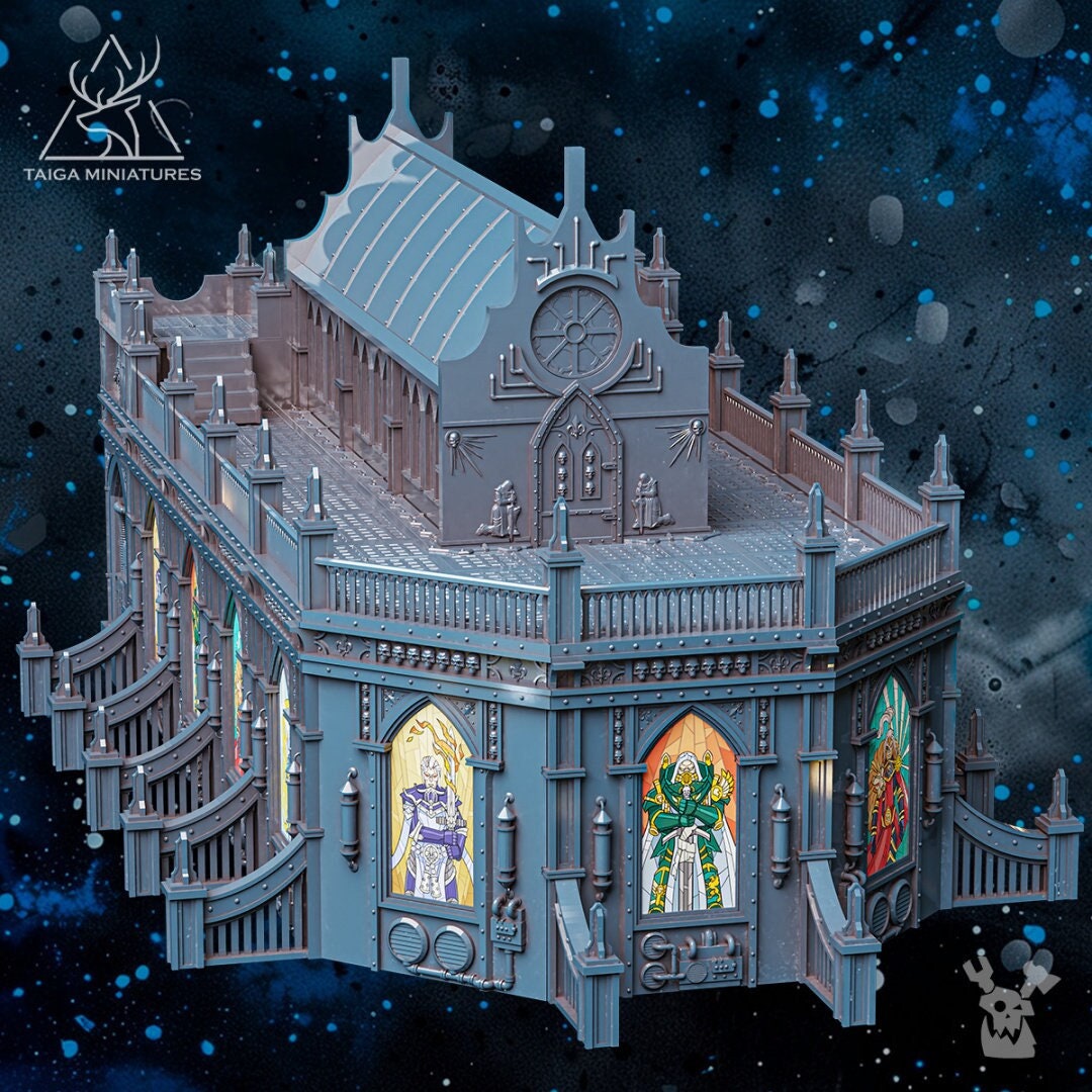Gothic Cathedral Sanctum of Repentance Wargame Terrain Grimdark 40k ...