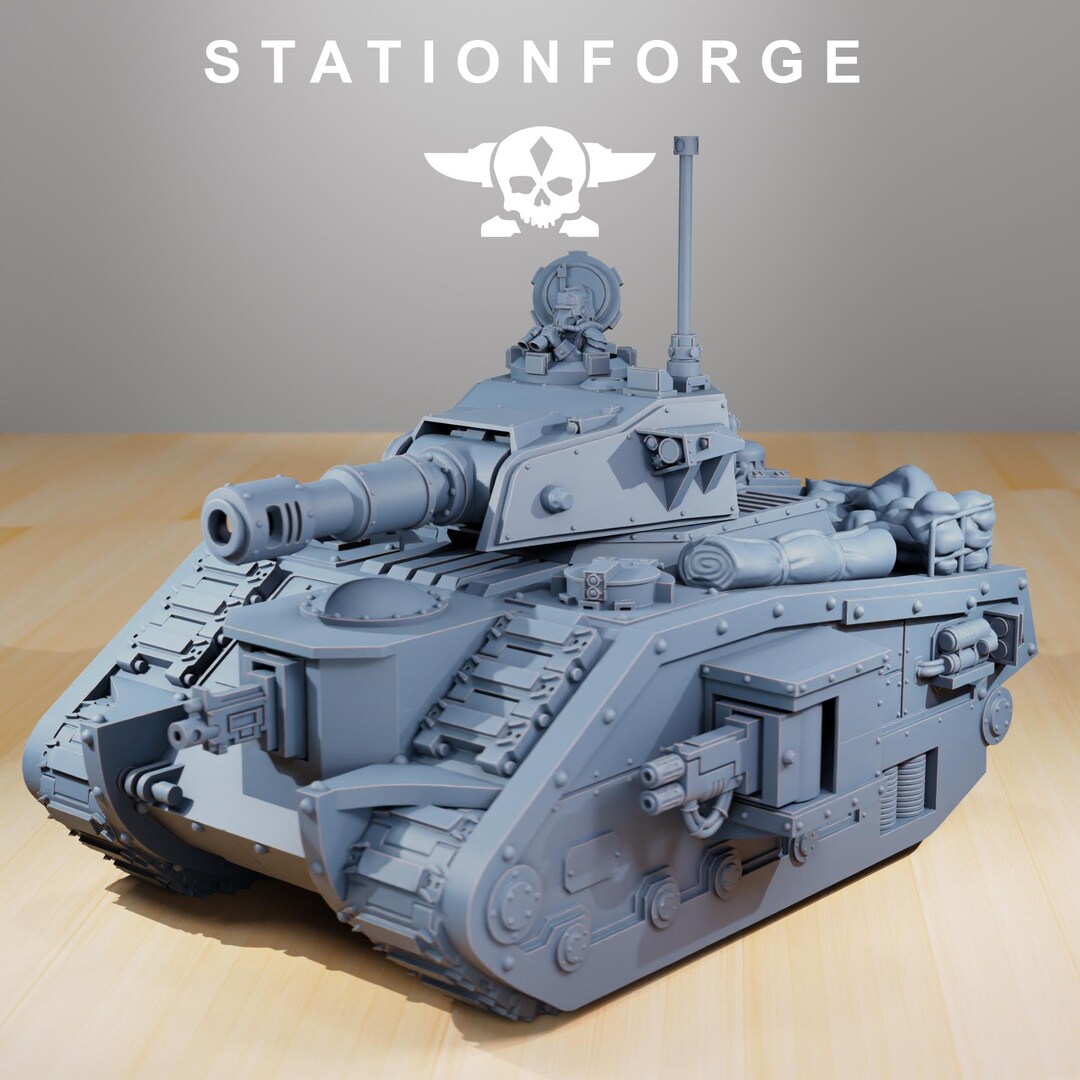 Grimguard Battle Tank - Station Forge - 40k Heroic - Grimdark Wargame ...