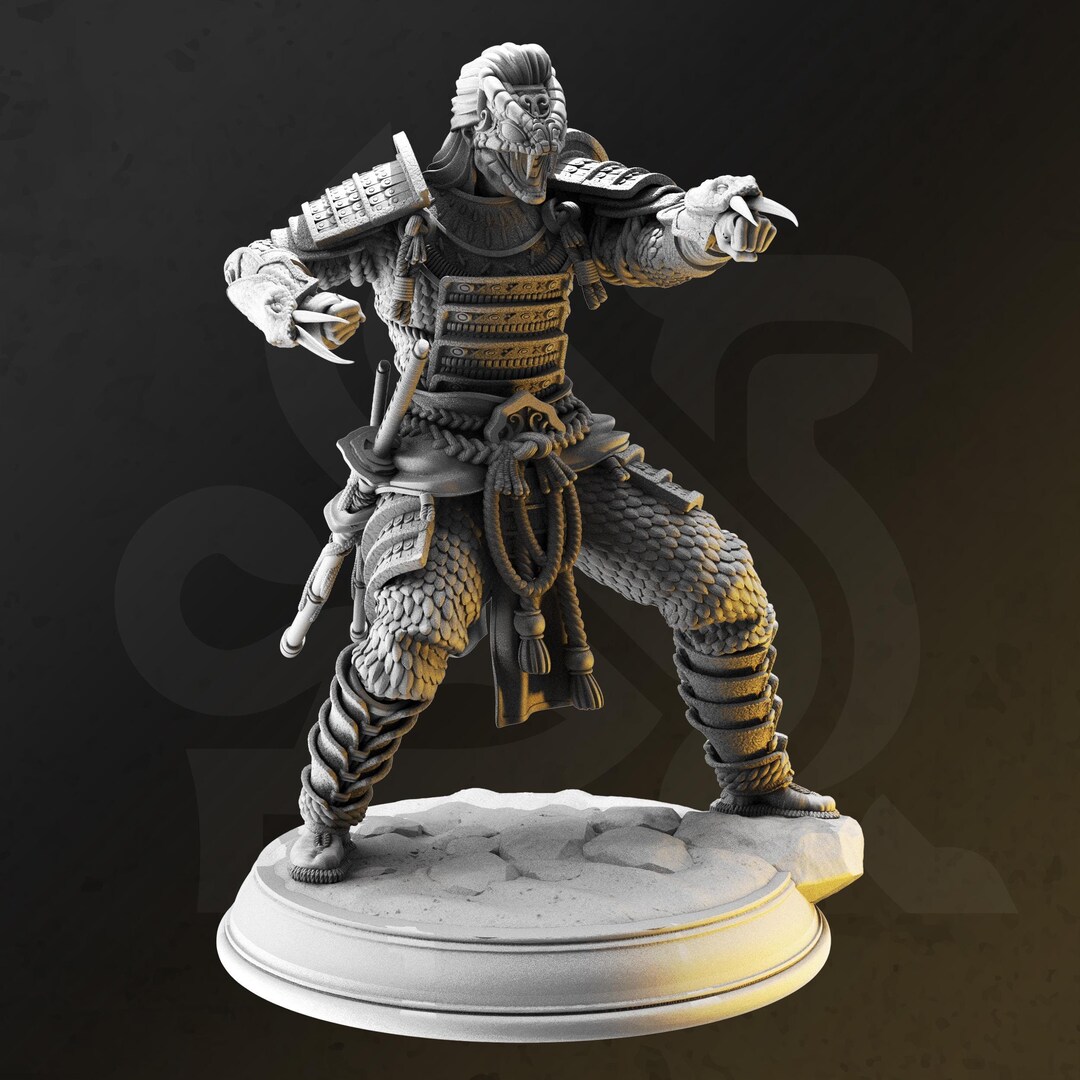 Samurai of the Serpant Kazuhira Orochi DM Stash Miniature Mini Model D ...