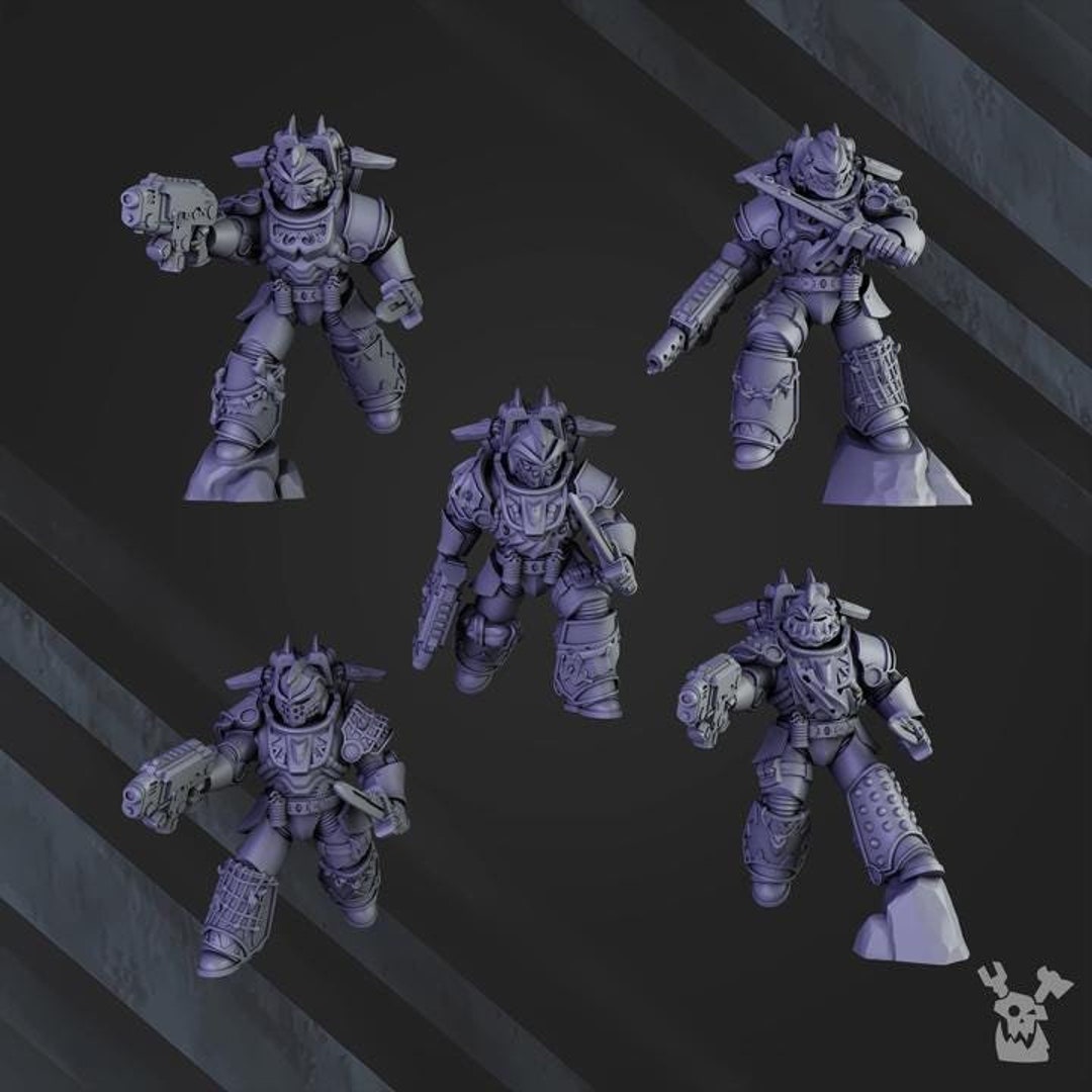 White Megalodon Clan Storm Squad - Space Sharks - Jump Pack Shark ...