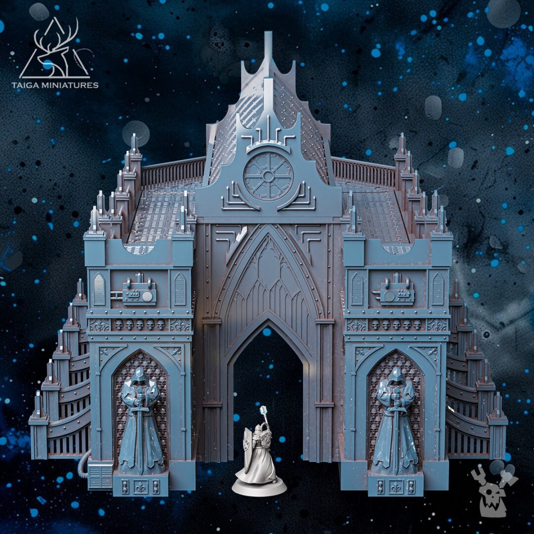 Gothic Cathedral Sanctum of Repentance Wargame Terrain Grimdark 40k ...
