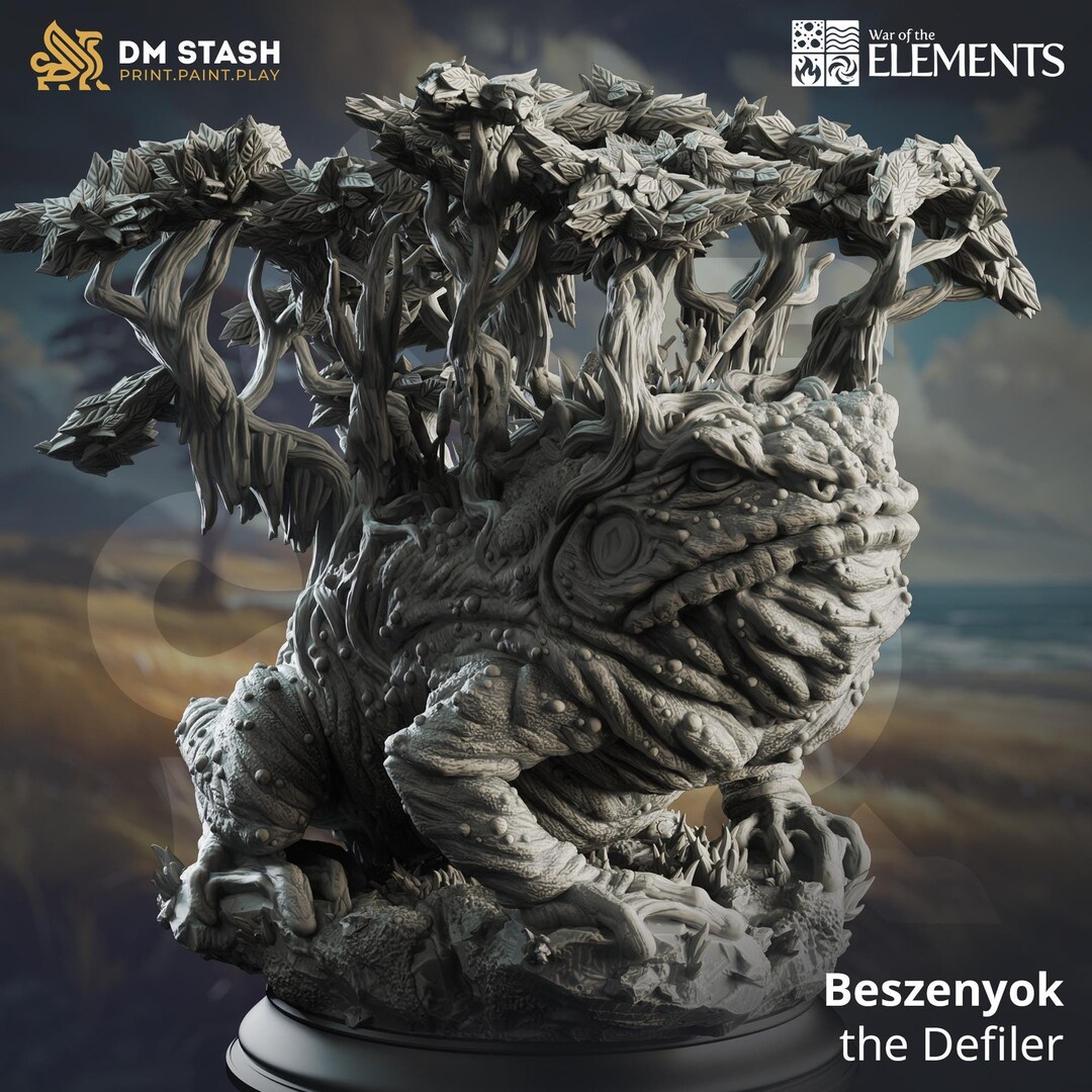 Giant Toad of the Swamp Beszenyok the Defiler DM Stash Miniature Mini ...