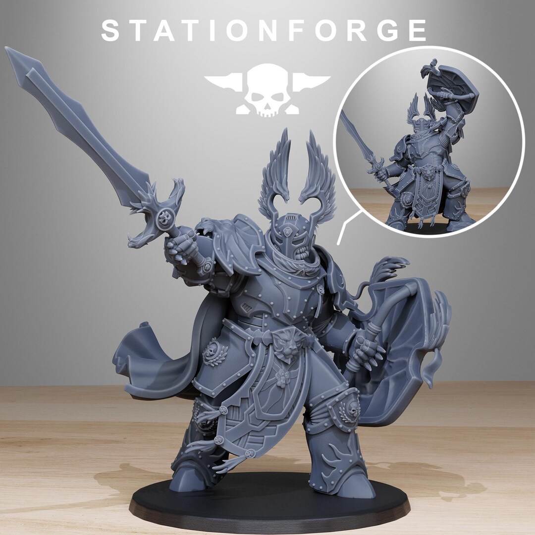 Socratis Archon Sir Thalion 2 Complete Poses - Station Forge Mini - 40k ...