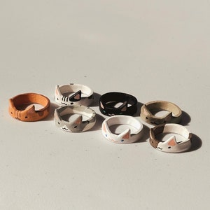 HANDMADE Cat Rings, Kitten Rings, Clay Rings, Cat, Animals, Cute, Cat ...