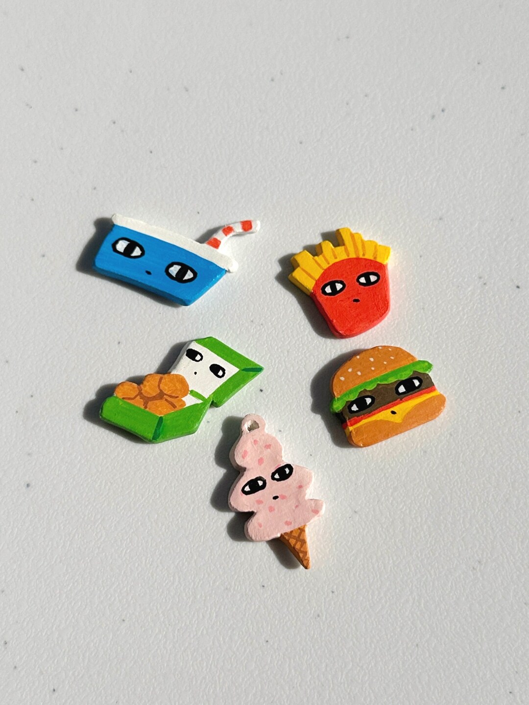HANDMADE Fast Food Magnets, Clay Magnet, Food Shaped Magnet, Notice ...