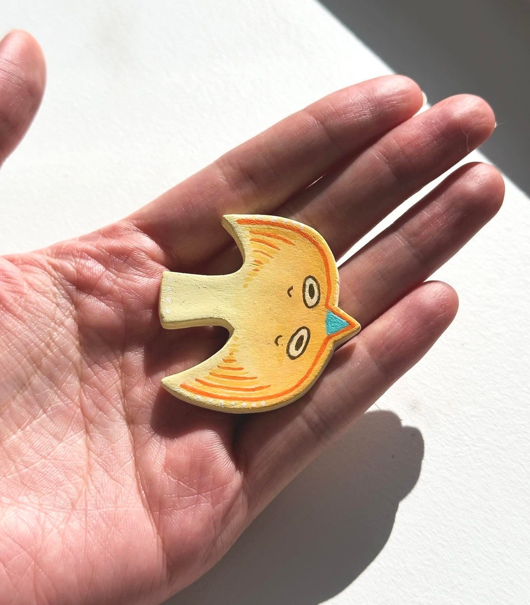 HANDMADE Emotion Bird Fridge Magnet, Bird Magnet, Clay Magnet, Animal ...