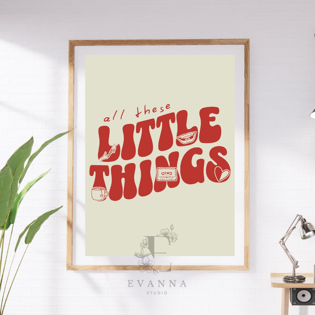 One Direction Little Things Print: Retro Sublimation Design (SVG, PDF ...
