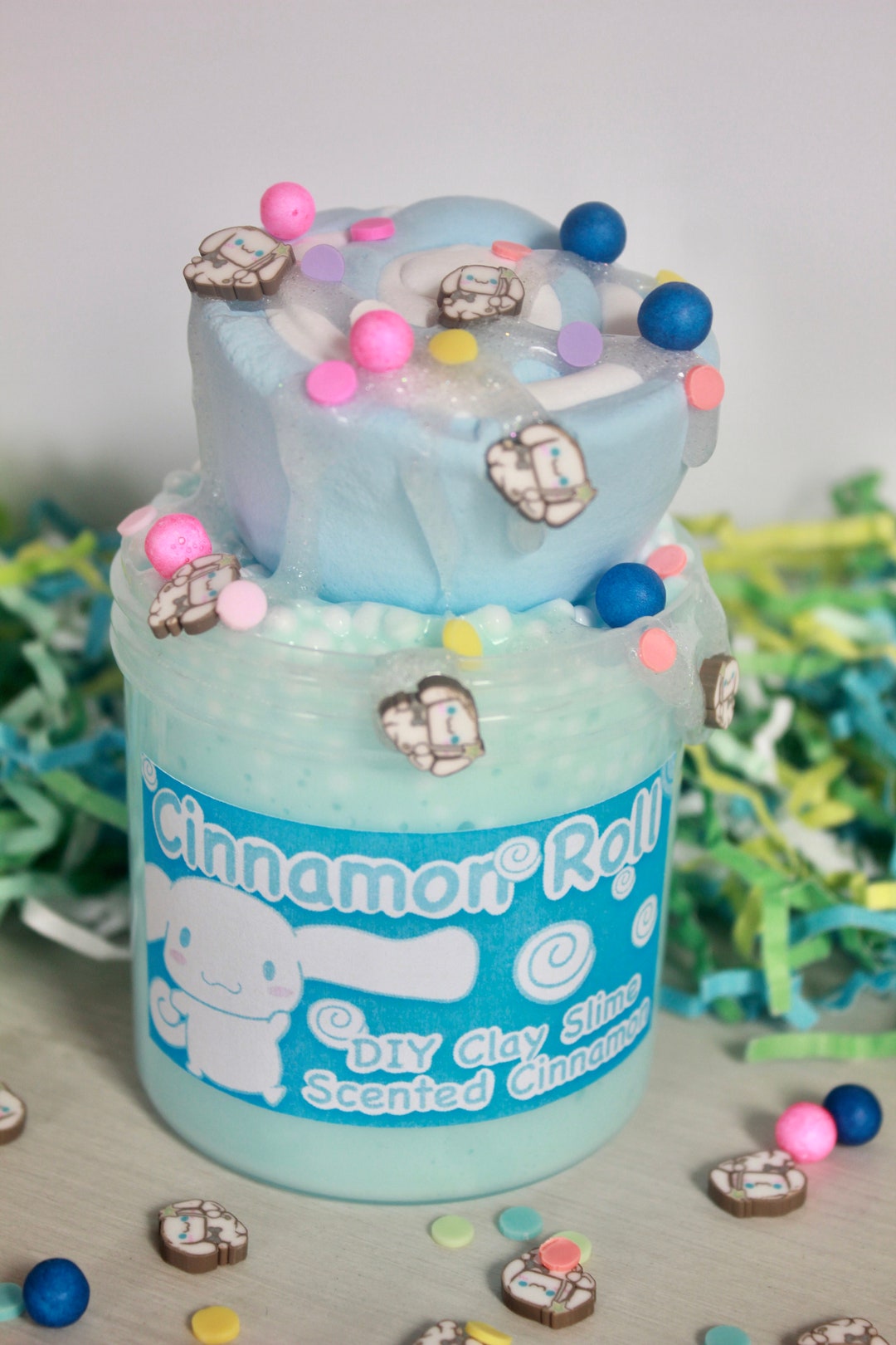 Cinnamon Roll Diy Clay Slime, Cute Diy Clay Slime, Cinnamon Bun Slime ...