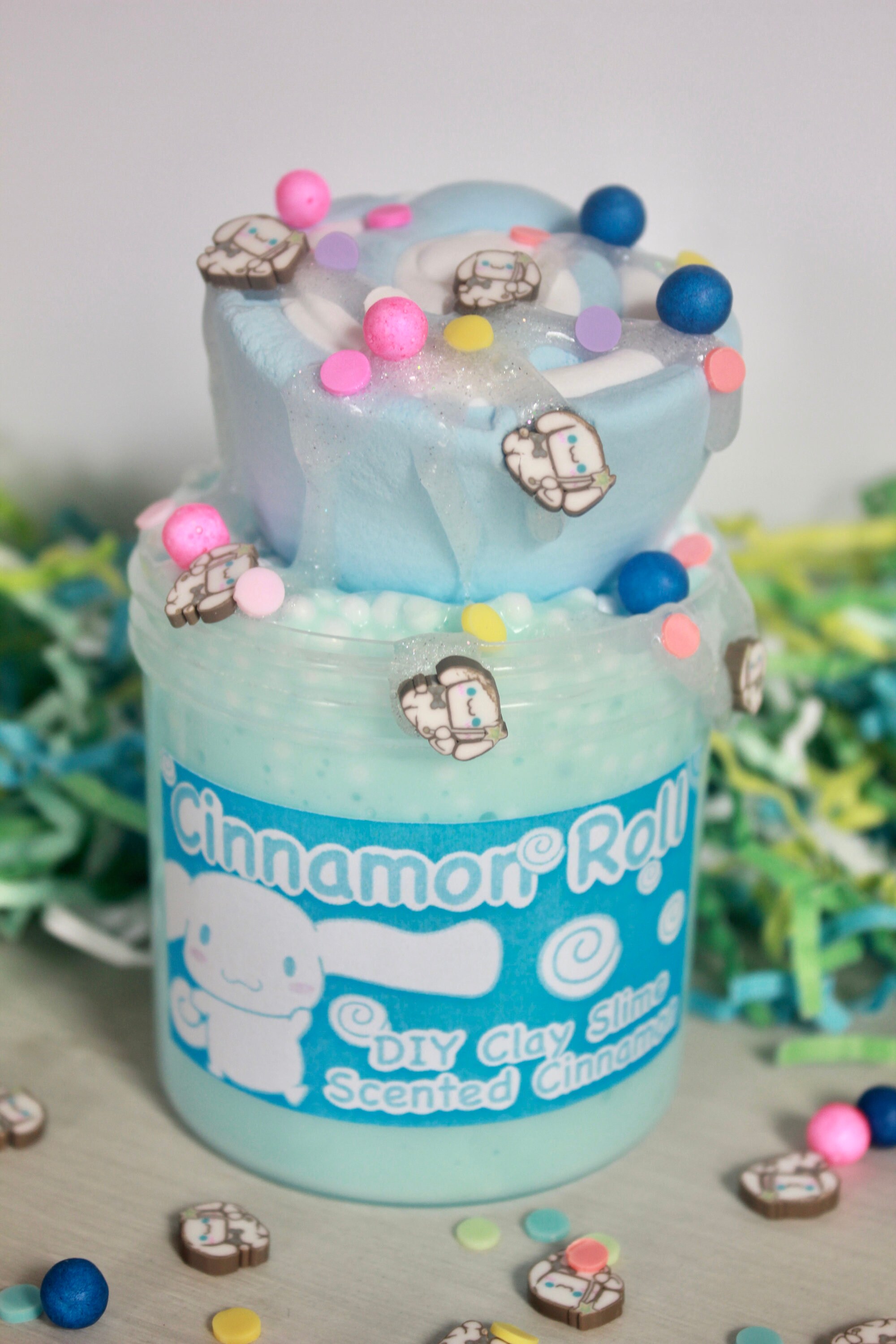 Cinnamon Roll Diy Clay Slime, Cute Diy Clay Slime, Cinnamon Bun Slime ...