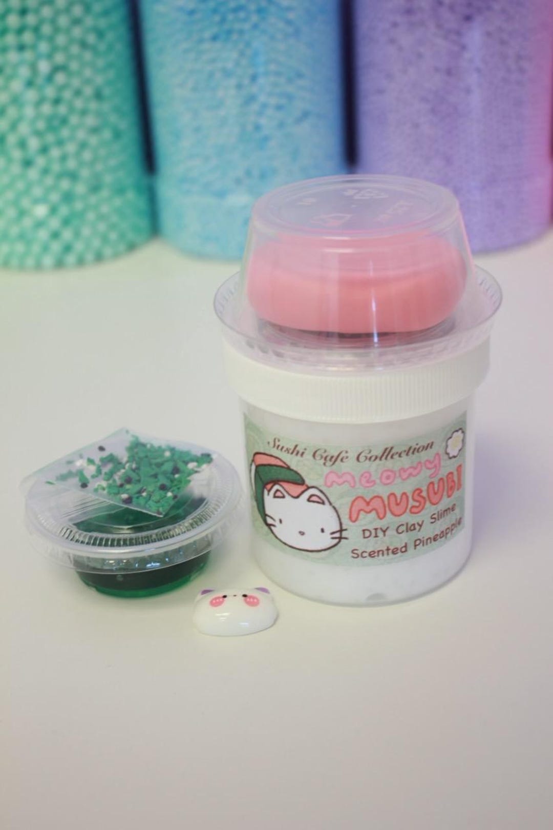 DIY Clay Slime, Sensory Toy, Clay Slime, DIY Slime, Cat Musubi, Cat ...