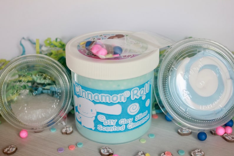 Cinnamon Roll Diy Clay Slime, Cute Diy Clay Slime, Cinnamon Bun Slime ...