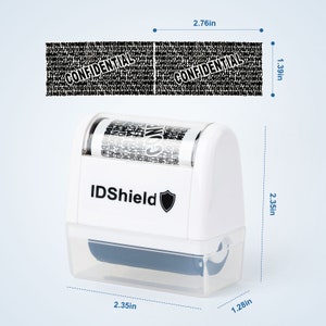 Identity Theft Protection Roller Stamp With 6 Refills Included ID ...