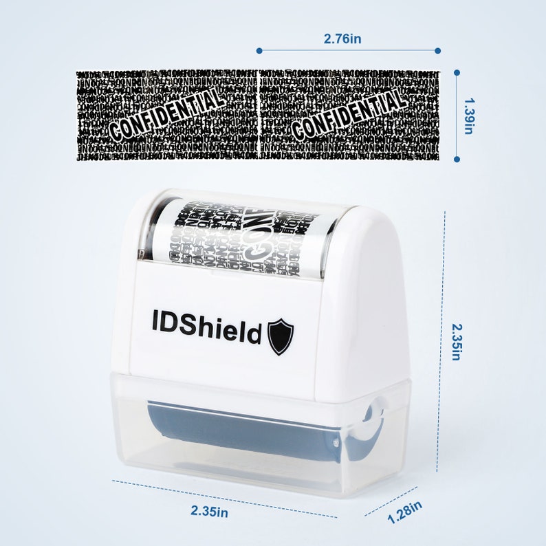 Identity Theft Protection Roller Stamp With 6 Refills Included ID Protection ID Guard ...
