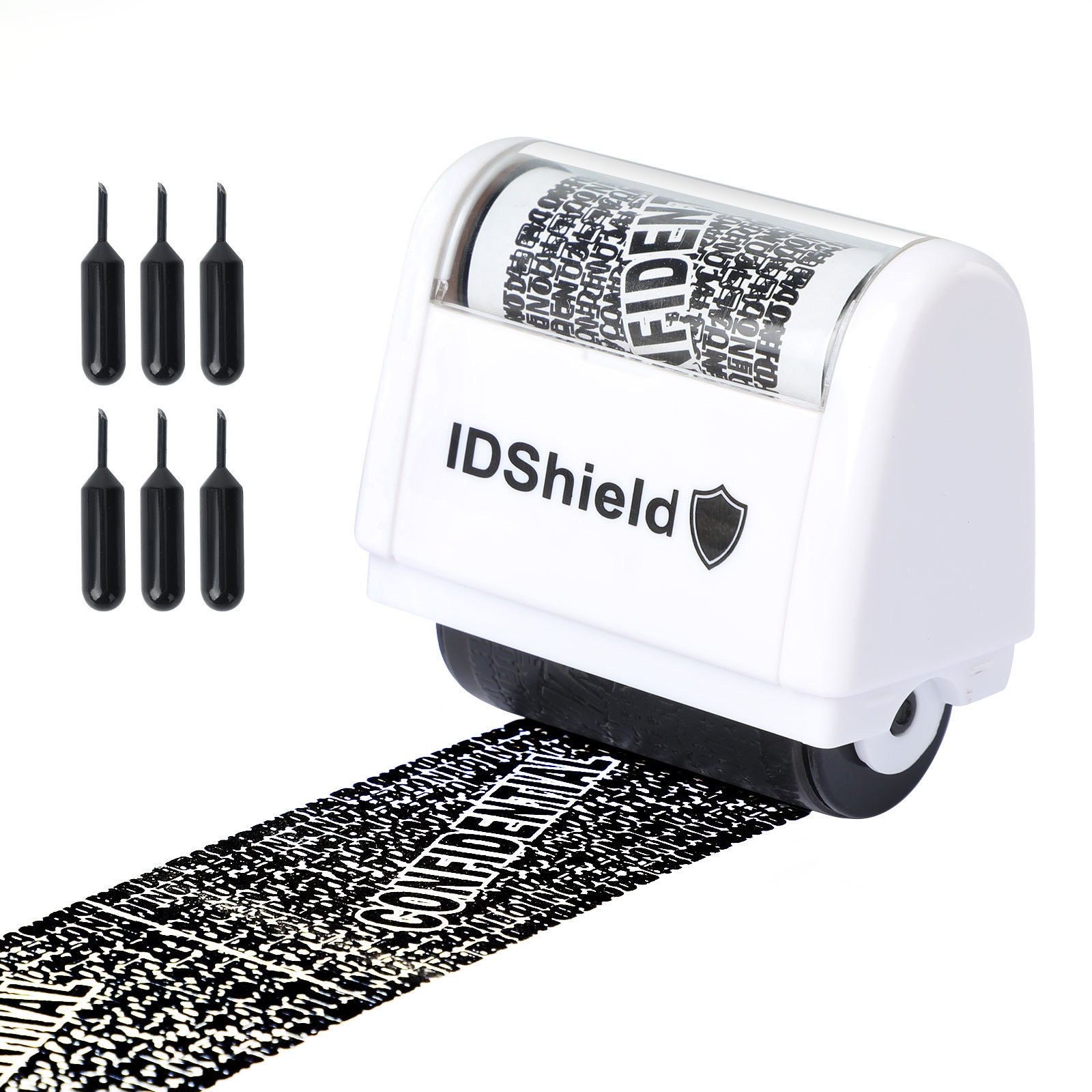 Identity Theft Protection Roller Stamp With 6 Refills Included ID ...