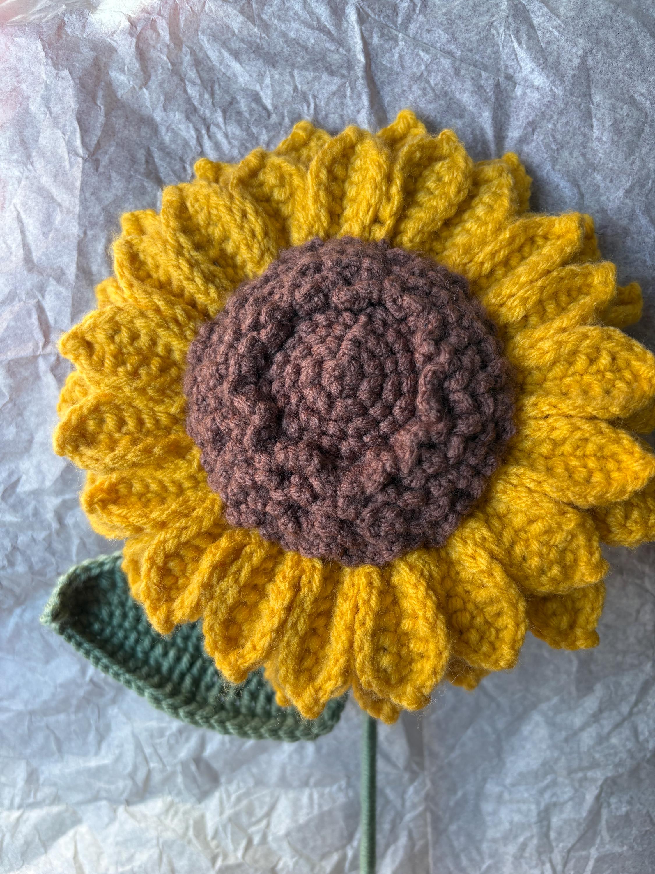 Crochet Sunflower - Etsy