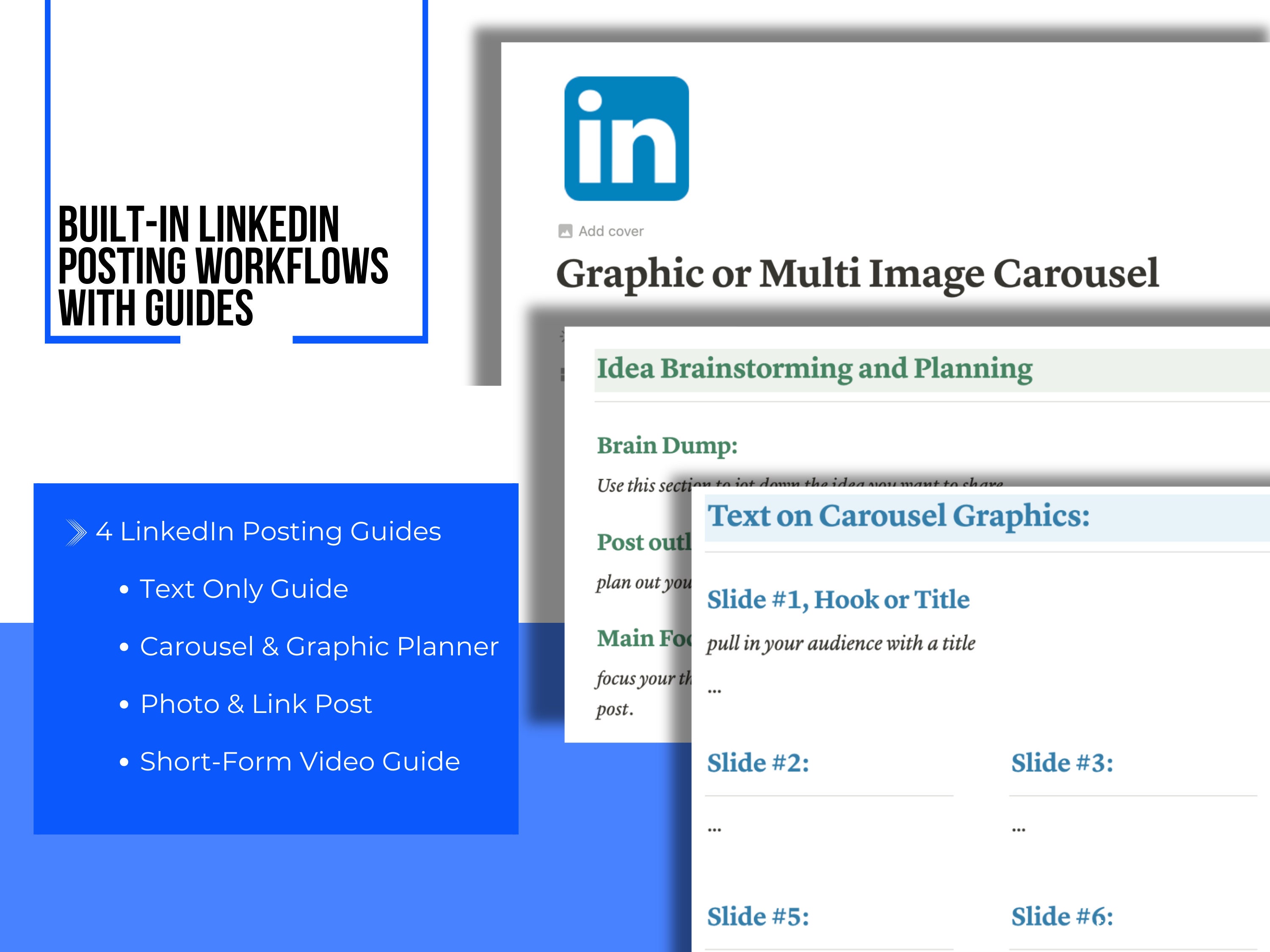 Linkedin Content Planner Linkedin Content Content Creator Social Media ...