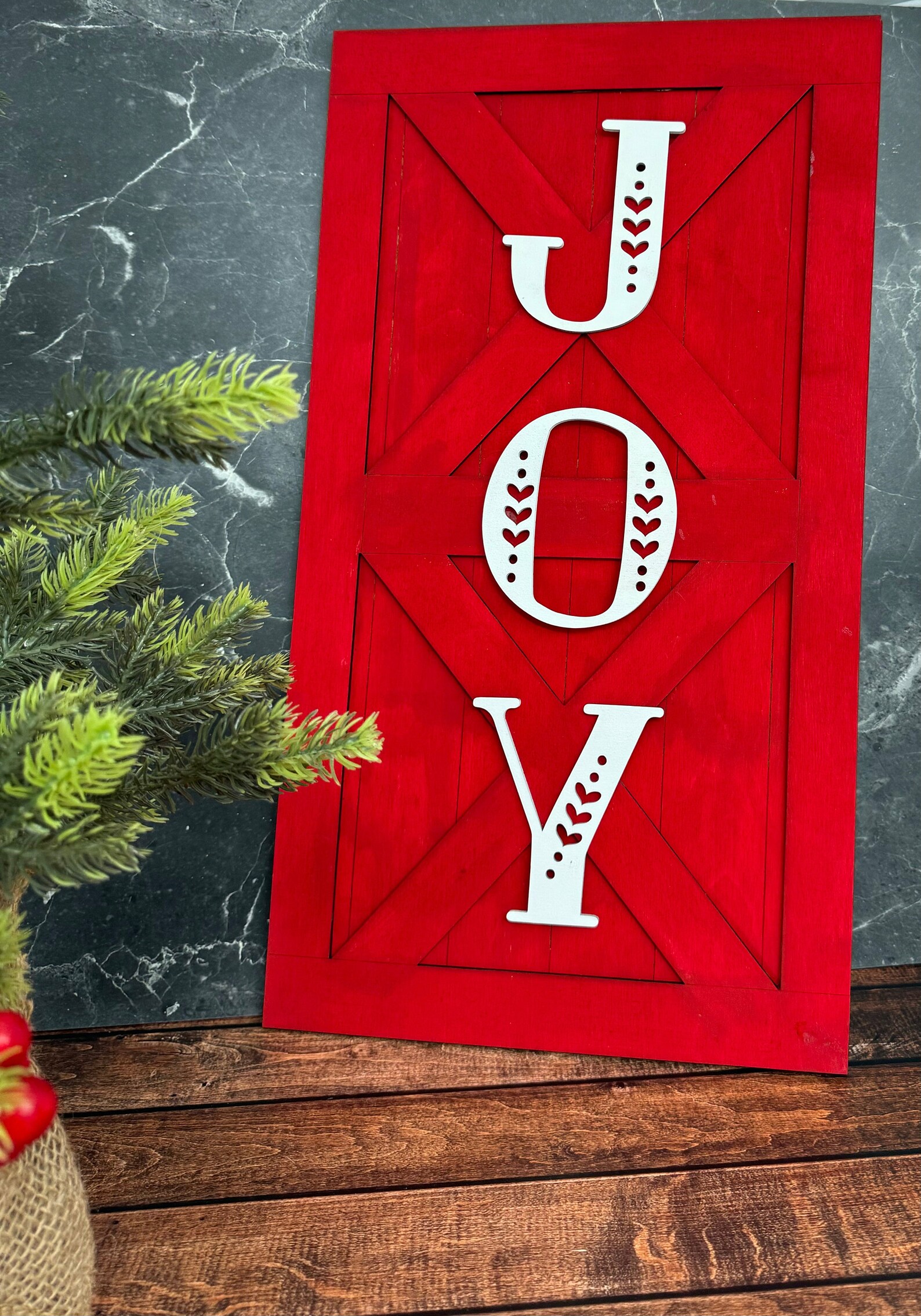 Joy Barn Door Sign - Etsy