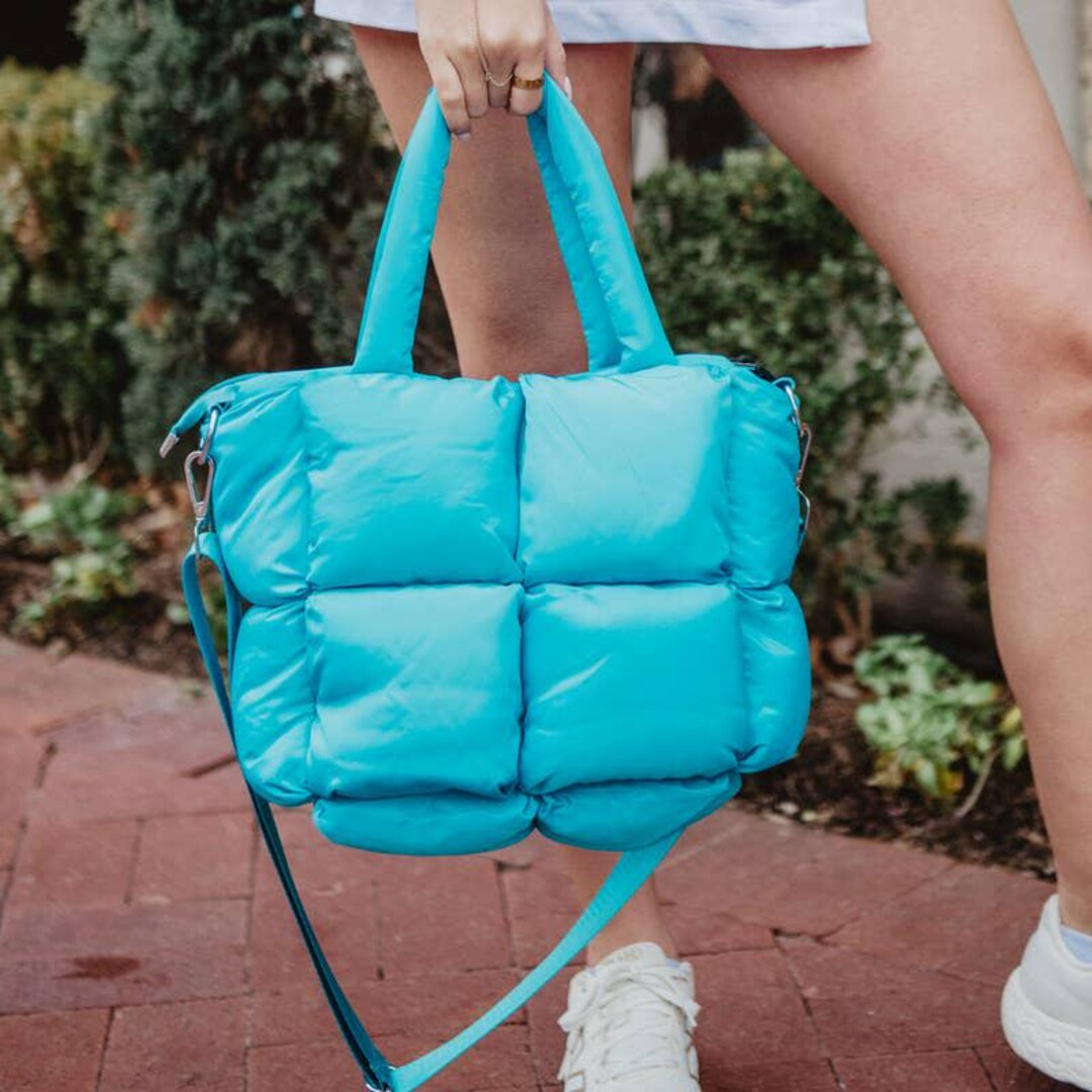 Quilted Mini Puffer Bag, Trendy Puff-stitched Small Purse, Perfect Gift ...