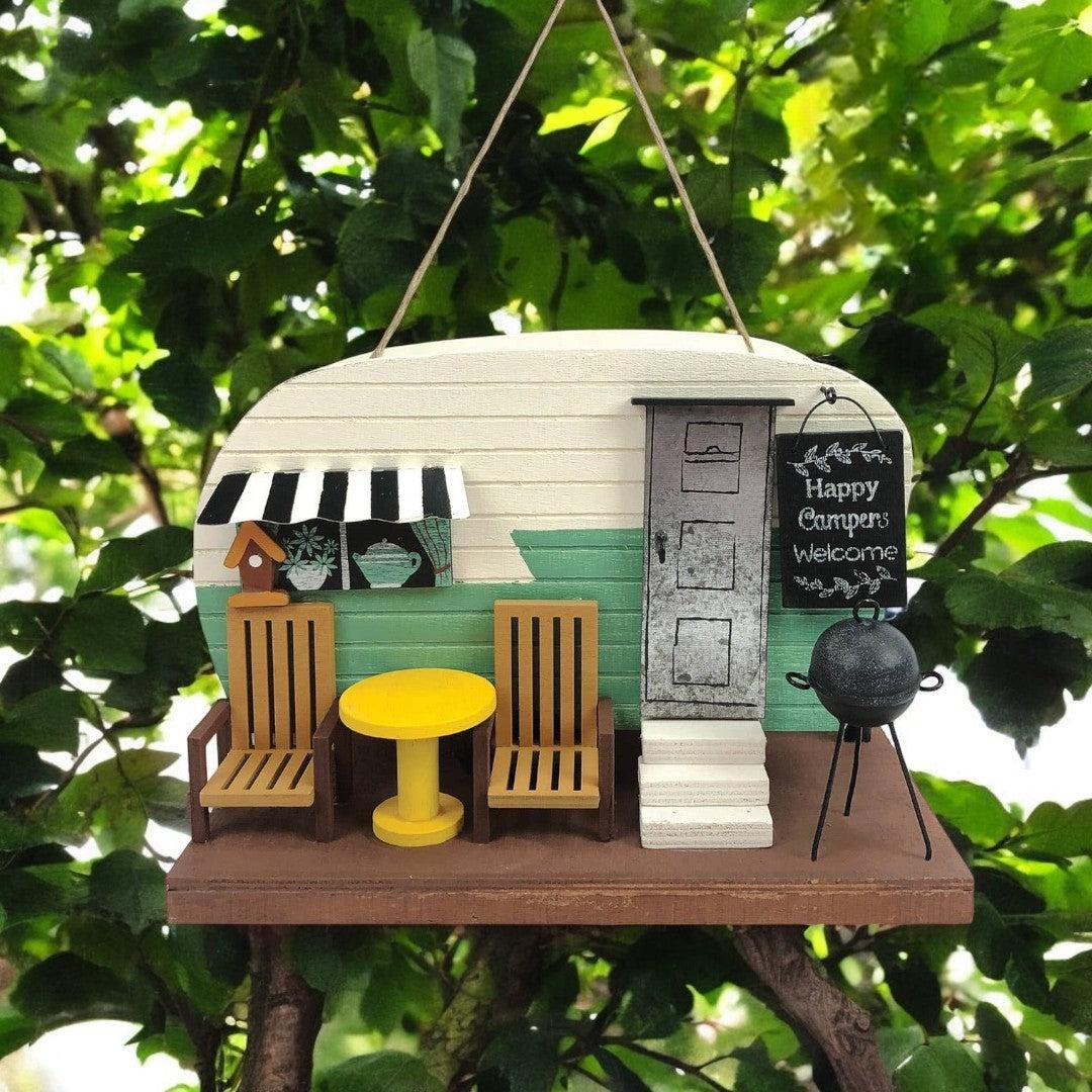 Camper Birdhouse, Adorable Retro Camper Design, Charming Outdoor ...