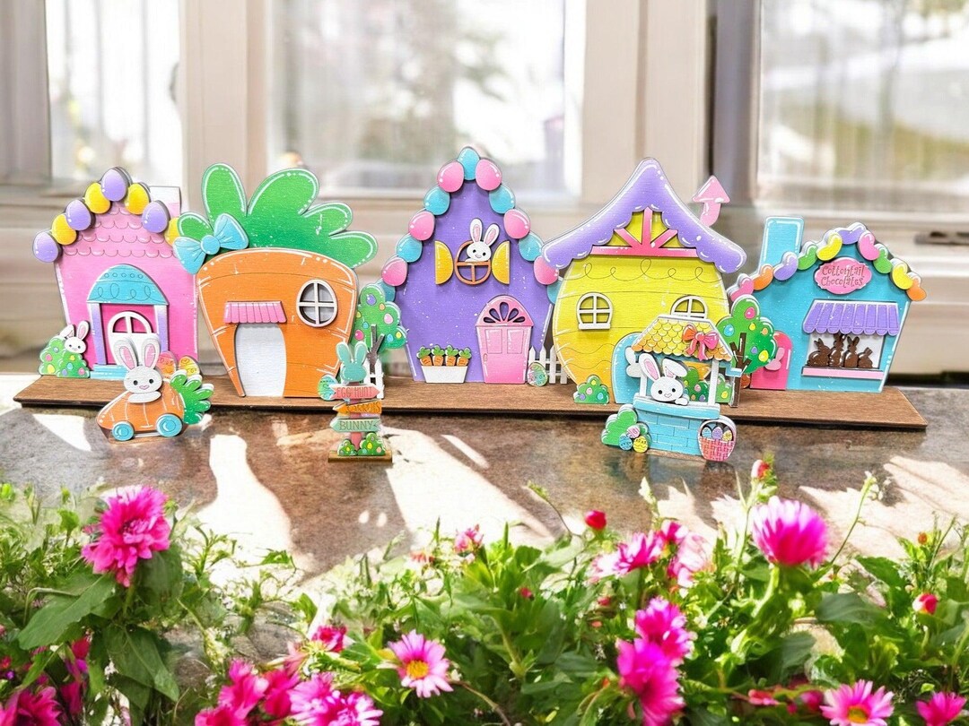 Cotton Tail Village: Easter Set Decor for Festive Home Styling ...