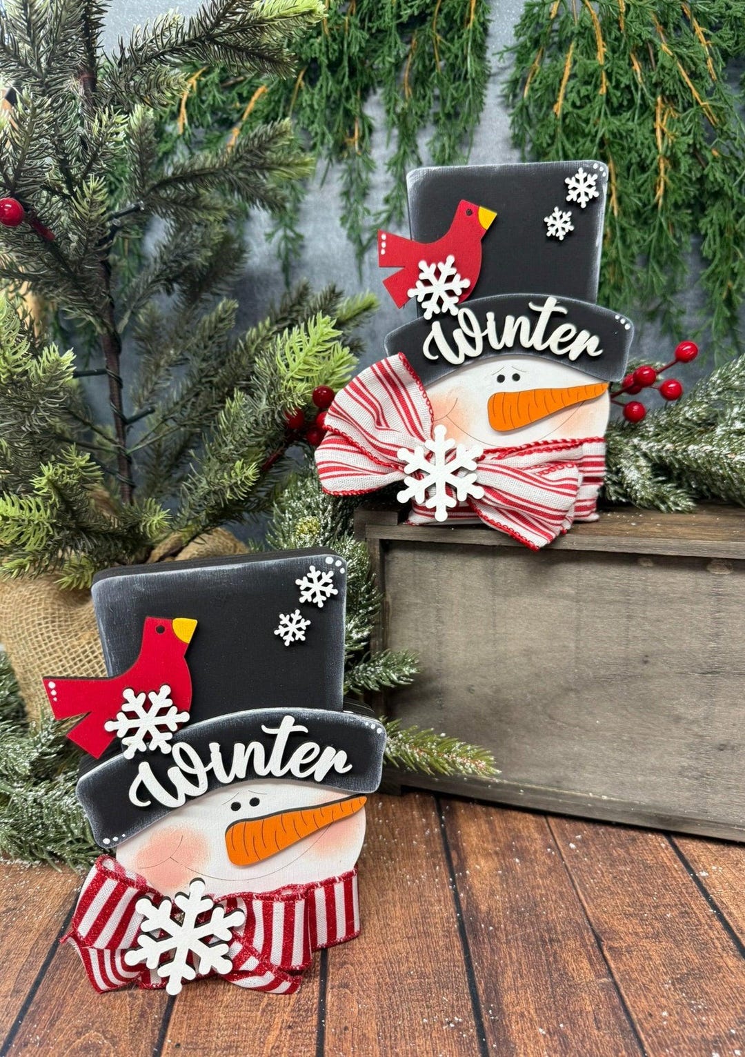 Chunky Winter Snowman Head - Etsy