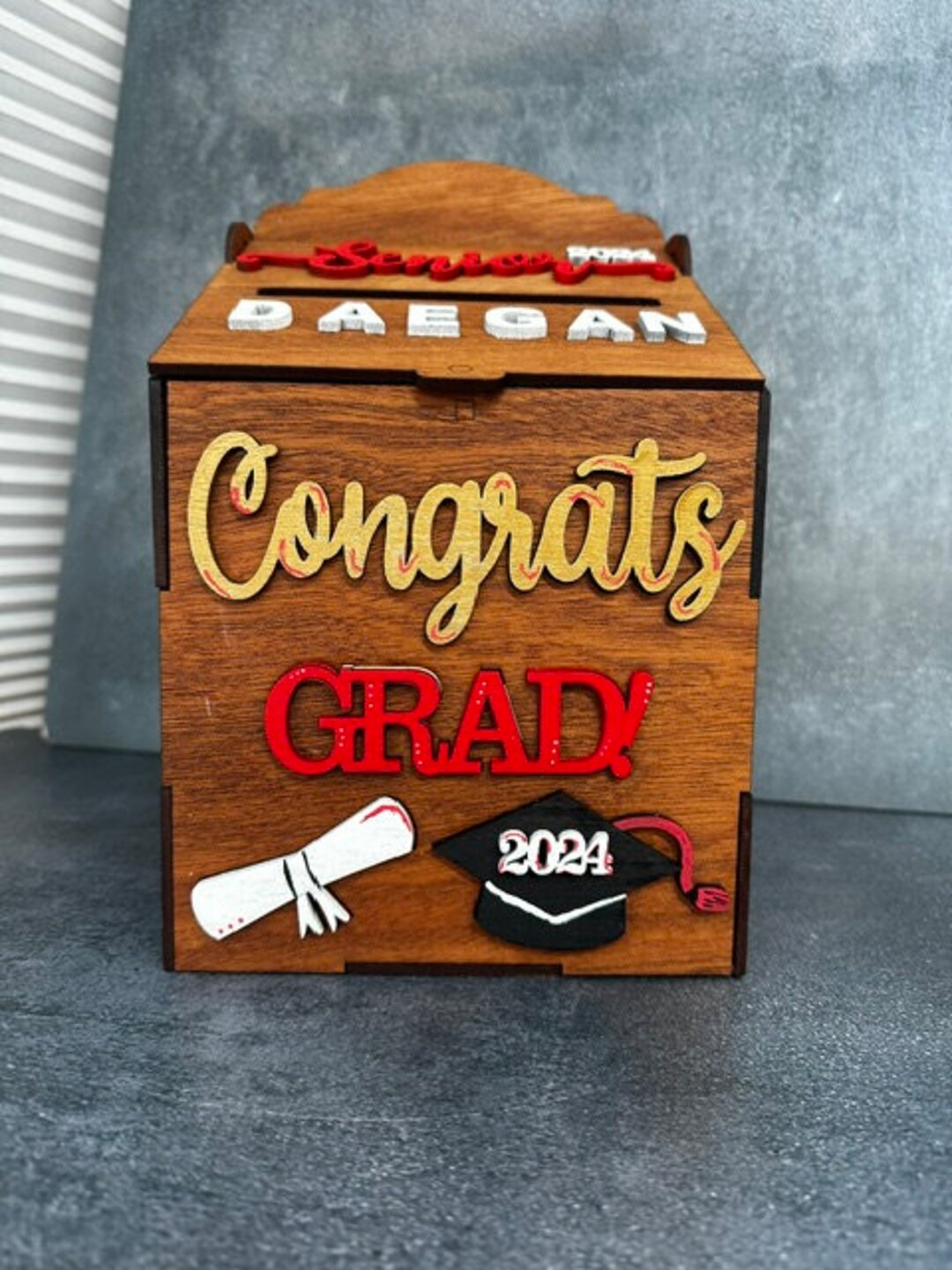 Graduation Gift Card Box Graduation Memory Box Personalized Gift Box - Etsy