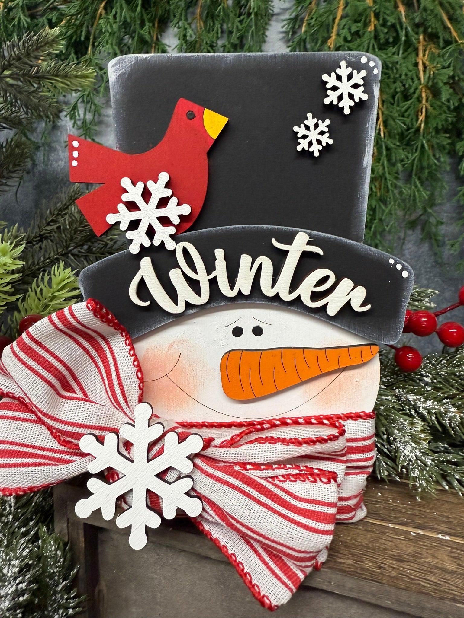 Chunky Winter Snowman Head - Etsy