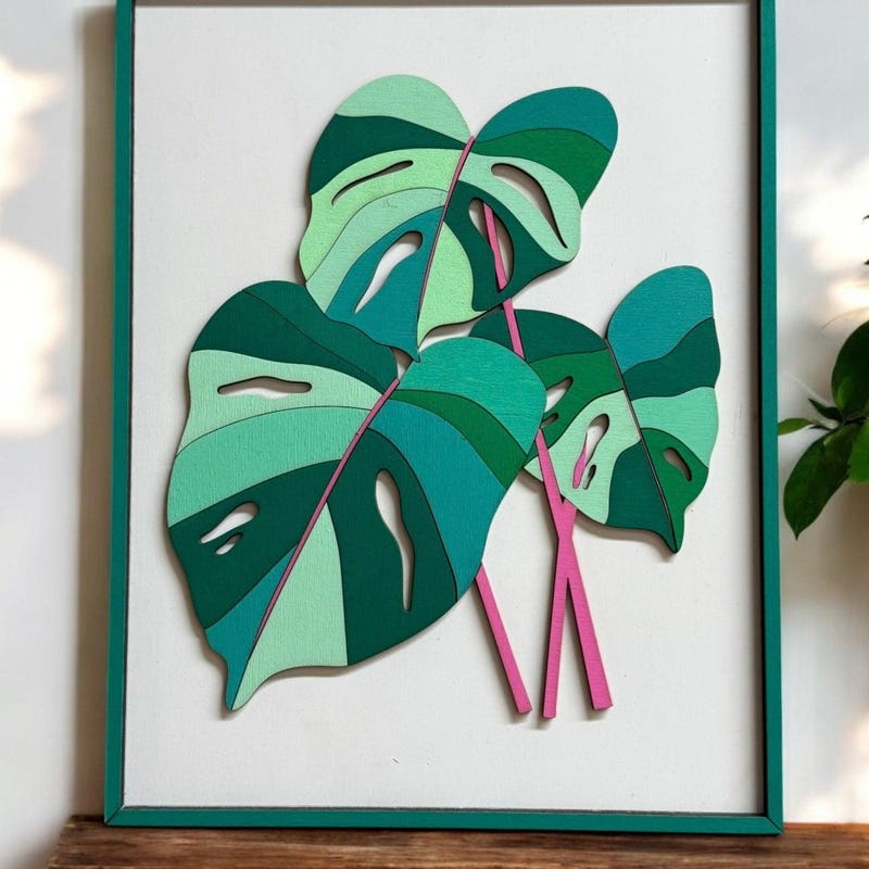 Monstera Wall Art Etsy 8368