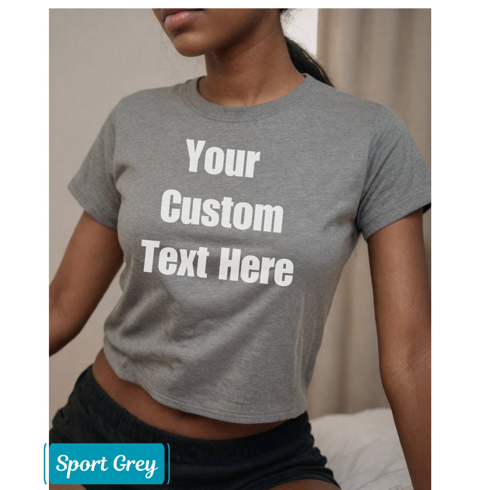 Custom Text Y2k Crop Tee, Y2k Baby Tee, Custom Y2k Tee, Trendy 90s ...