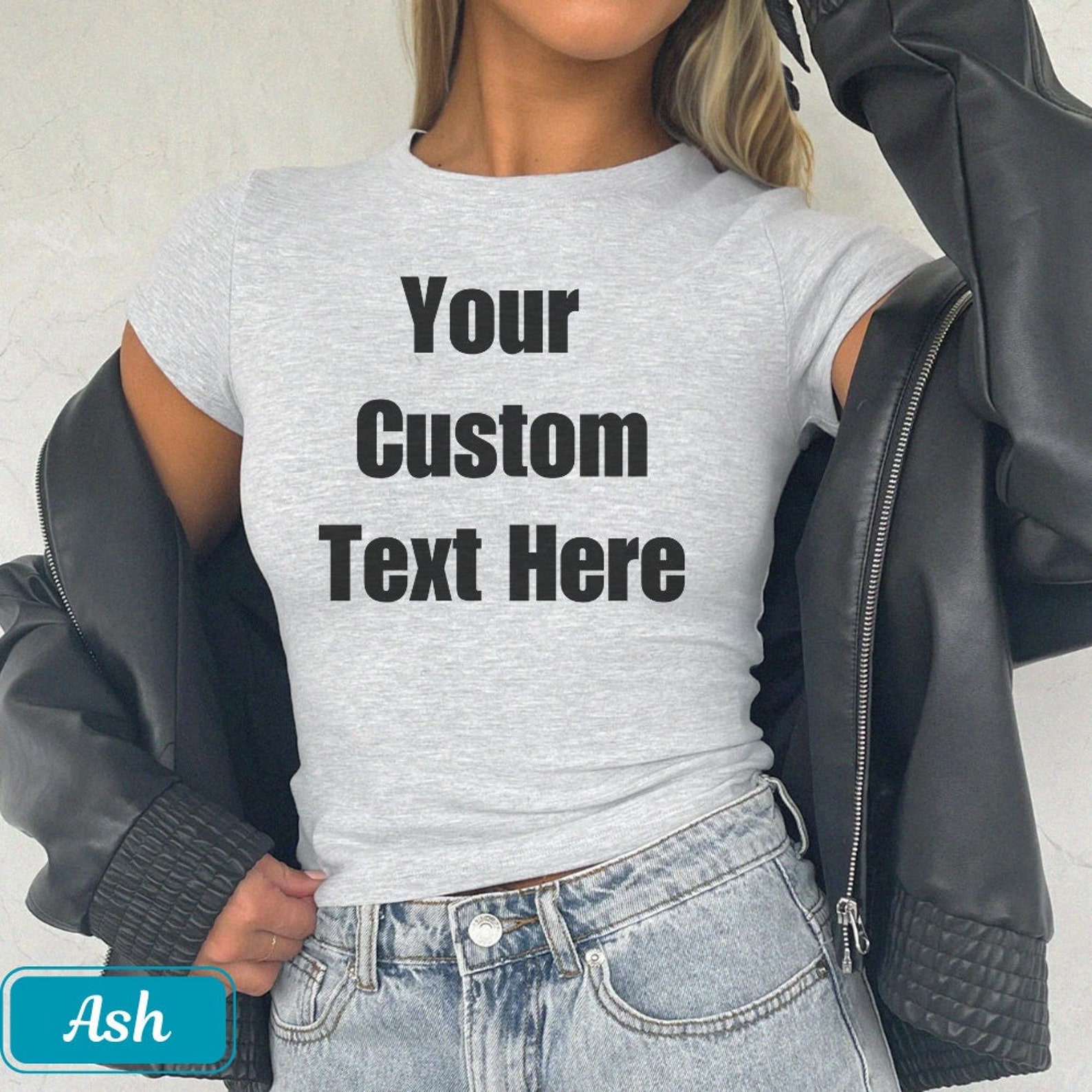 Custom Text Y2k Crop Tee, Y2k Baby Tee, Custom Y2k Tee, Trendy 90s ...