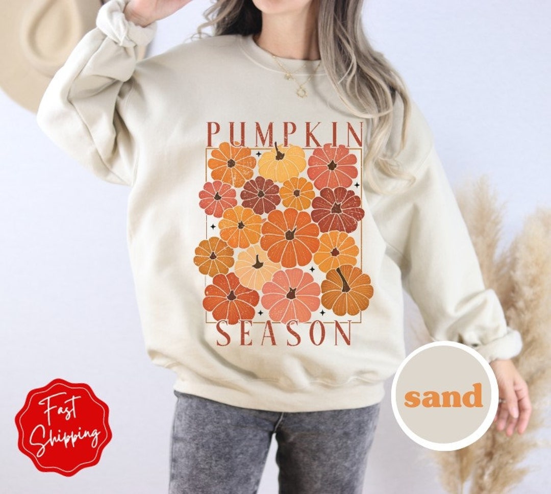 Retro Pumpkin Season Sweatshirt, Thanksgiving Shirt, Fall Shirt, Fall ...