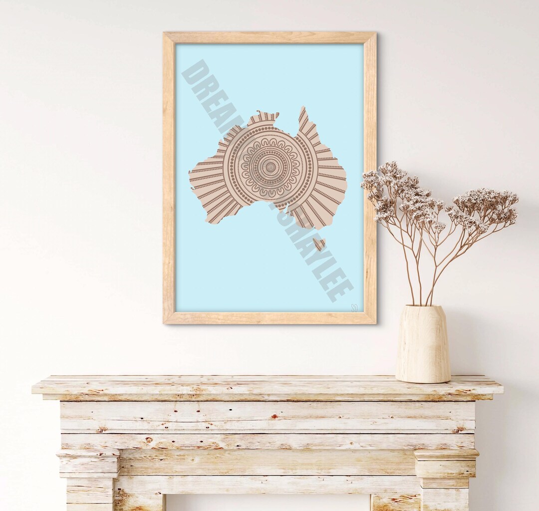 Our Country | Aboriginal Art Print | Indigenous Dot Painting ...