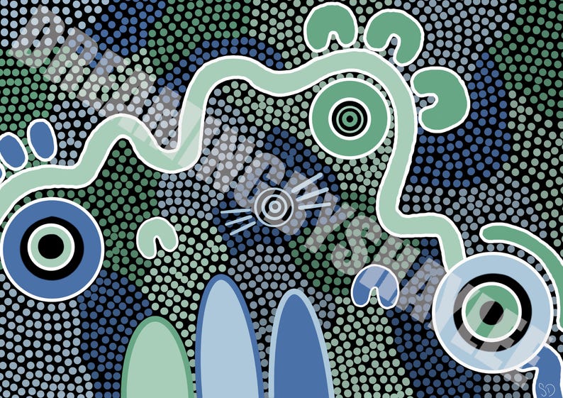 Being on Land - Aboriginal Art - Etsy