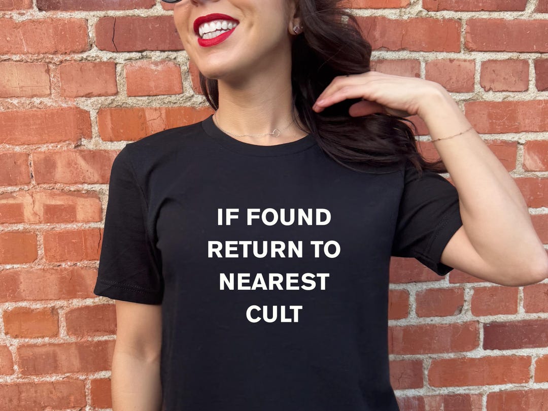 Return to Nearest Cult, Cult Shirt, Funny Cult Shirt, Ladies Goth Shirt ...
