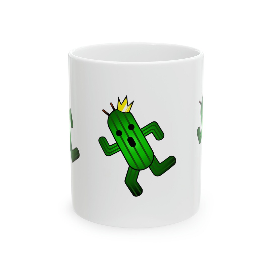 Dancing Jumbo King Cactuar Final Fantasy Coffee Mug, Video Game Coffee ...