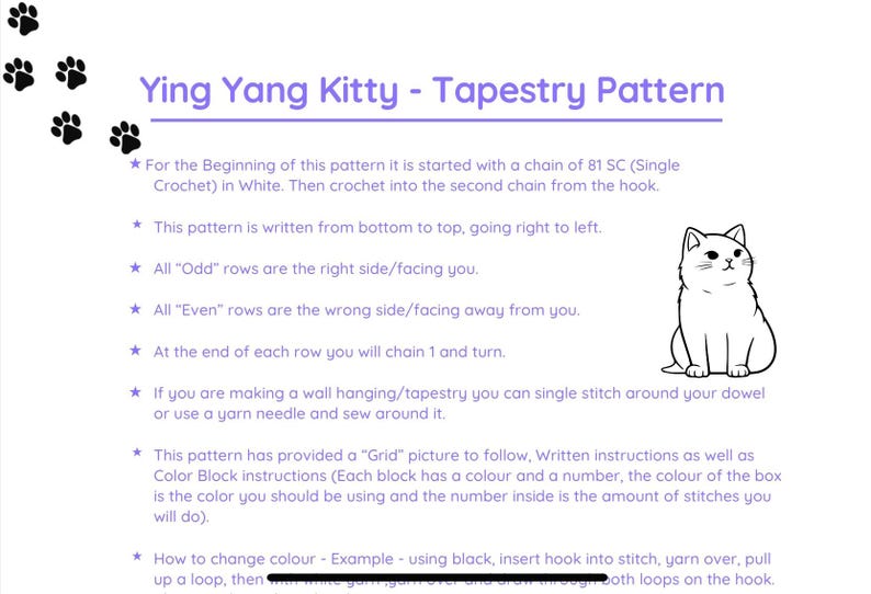 Ying Yang - Crochet PATTERN ONLY - Etsy