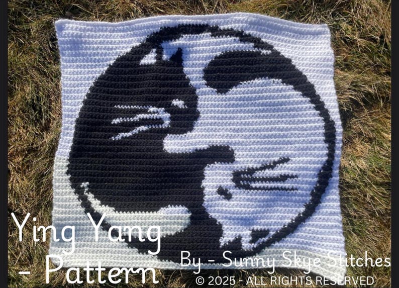 Ying Yang - Crochet PATTERN ONLY - Etsy