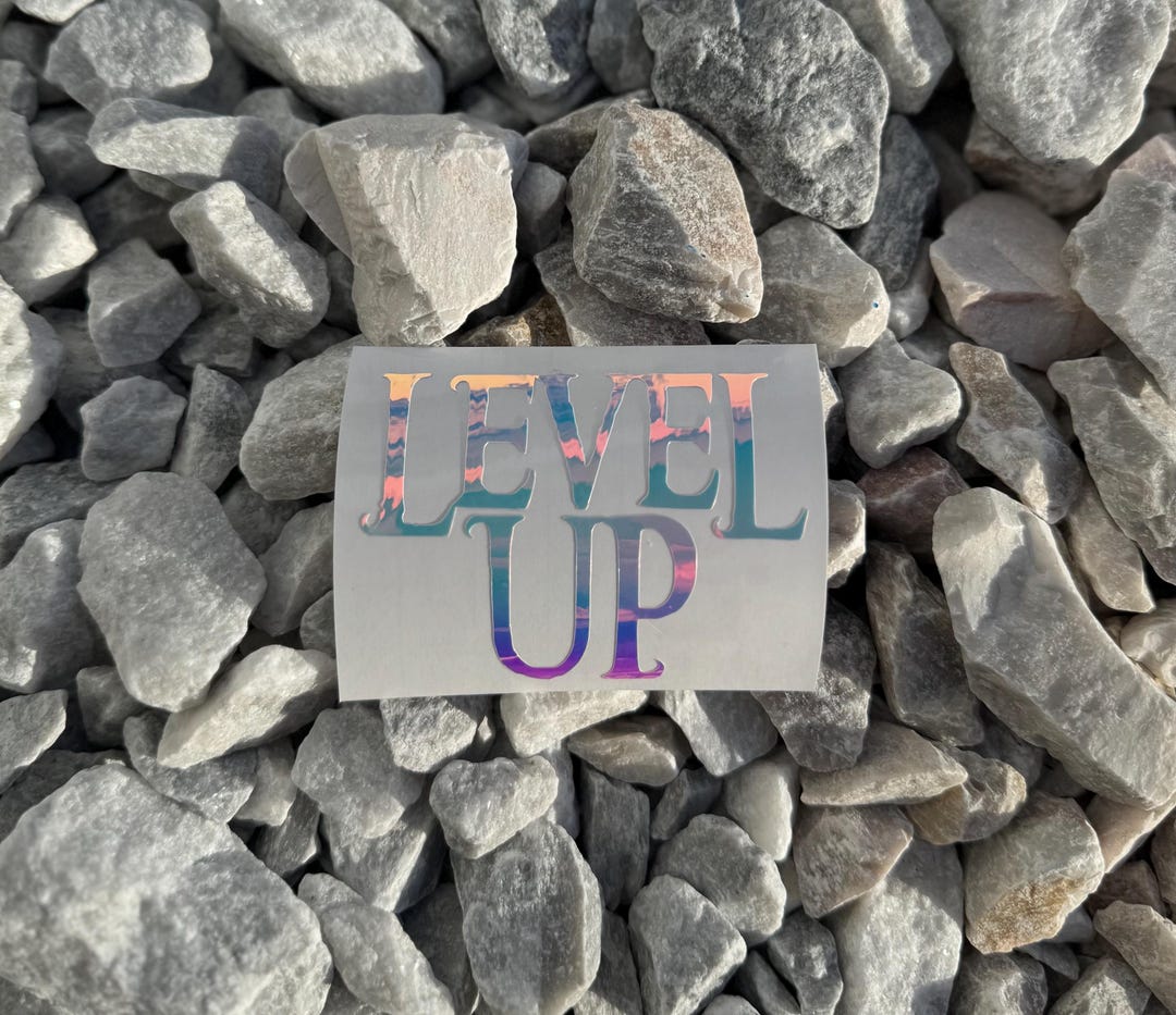 Level up Vinyl Decal | Waterproof DJ Music Sticker for Laptops, Cars - Etsy