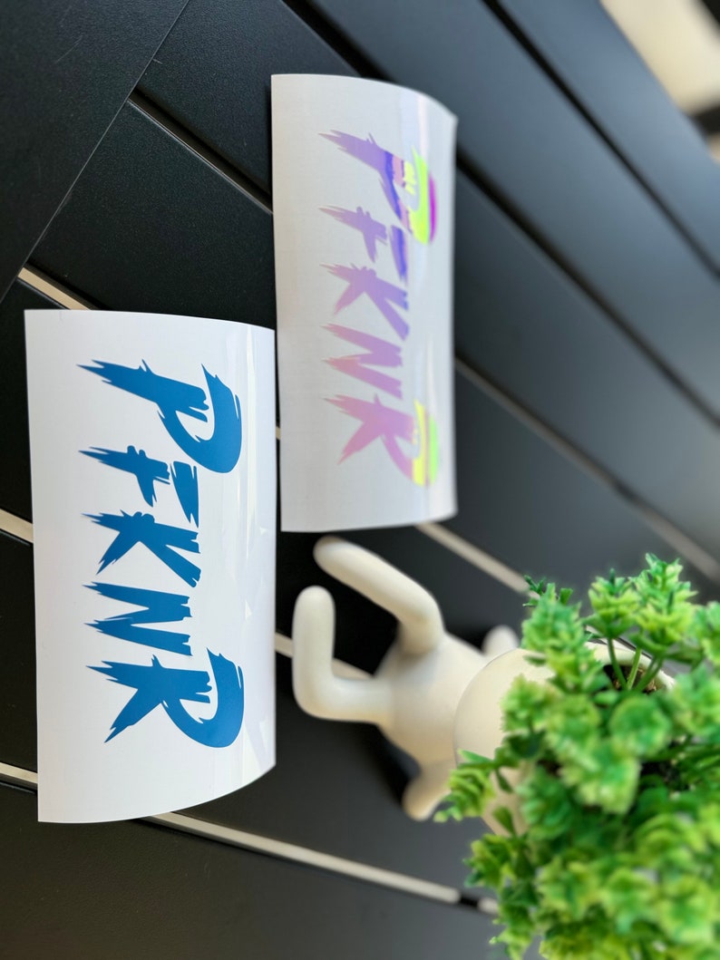 Pfknr Permanent Vinyl Decal - Etsy