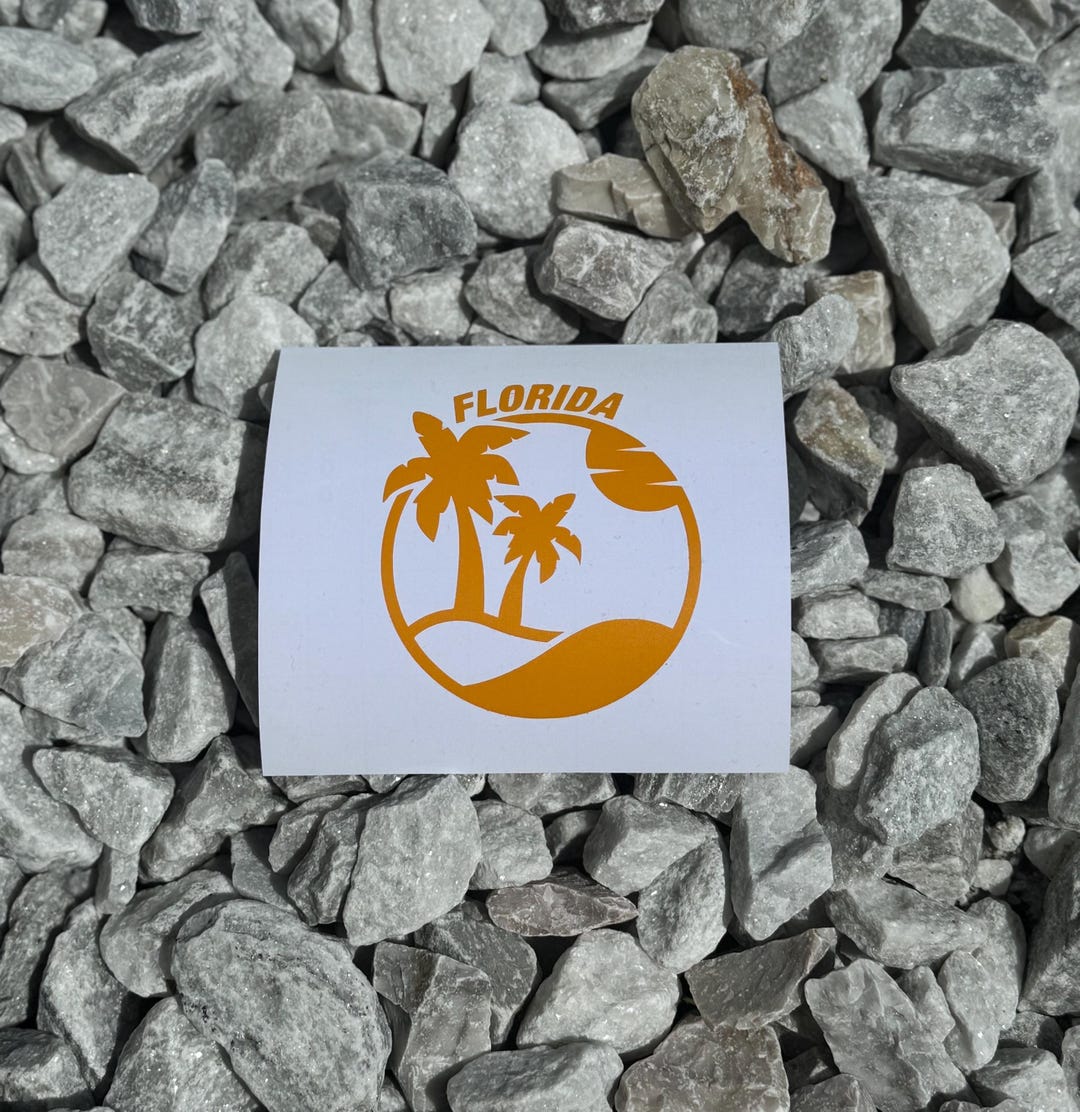 Florida Permanent Vinyl Decal - Etsy